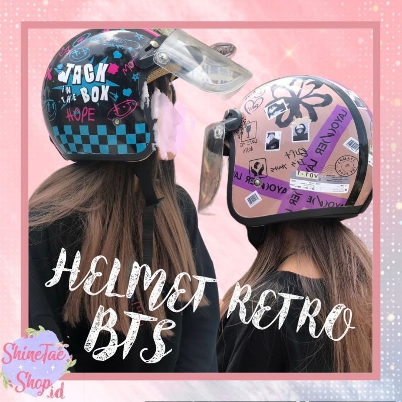 Jual HELM BTS RETRO JACK IN THE BOX LAYOVER FOR YOUTH NEVER MIND (PRE ...