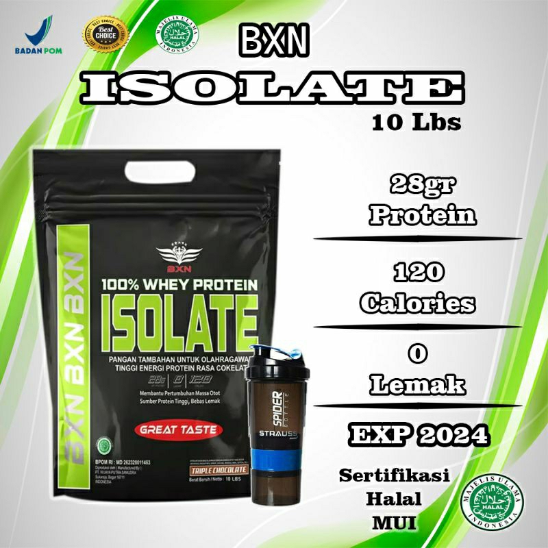 Jual BXN Isolate 10 Lbs 100% Whey Protein Isolate 10Lbs PROMO EXP DEKAT | Shopee Indonesia
