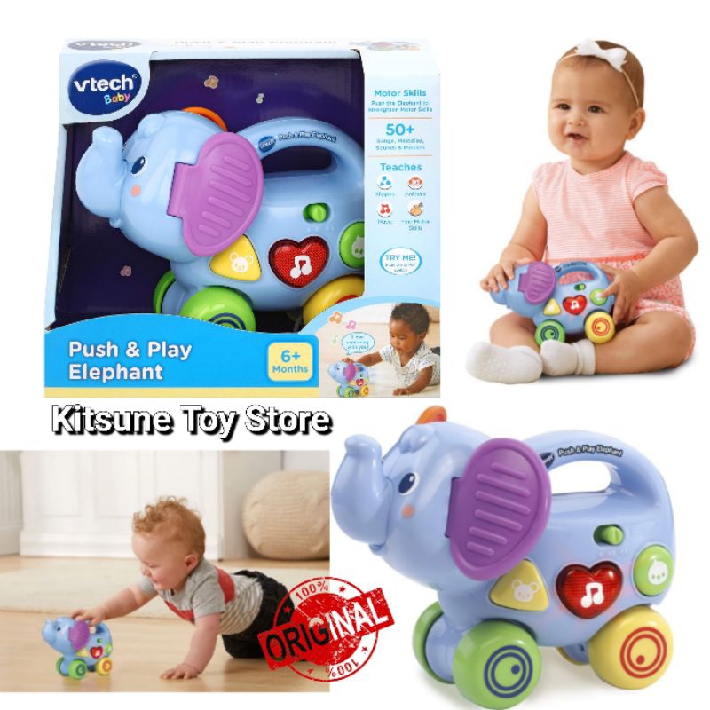 Jual Vtech Baby Push & Play Elephant Original - Mainan Gajah Edukasi ...
