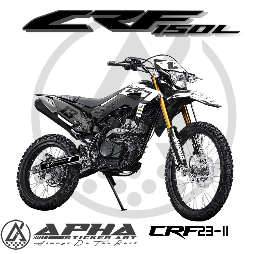 Jual STICKER DECAL CRF 150 L FULL BODY | STIKER SUPERMOTO | DECAL CRF 150 L TRAIL SUPERMOTO ...