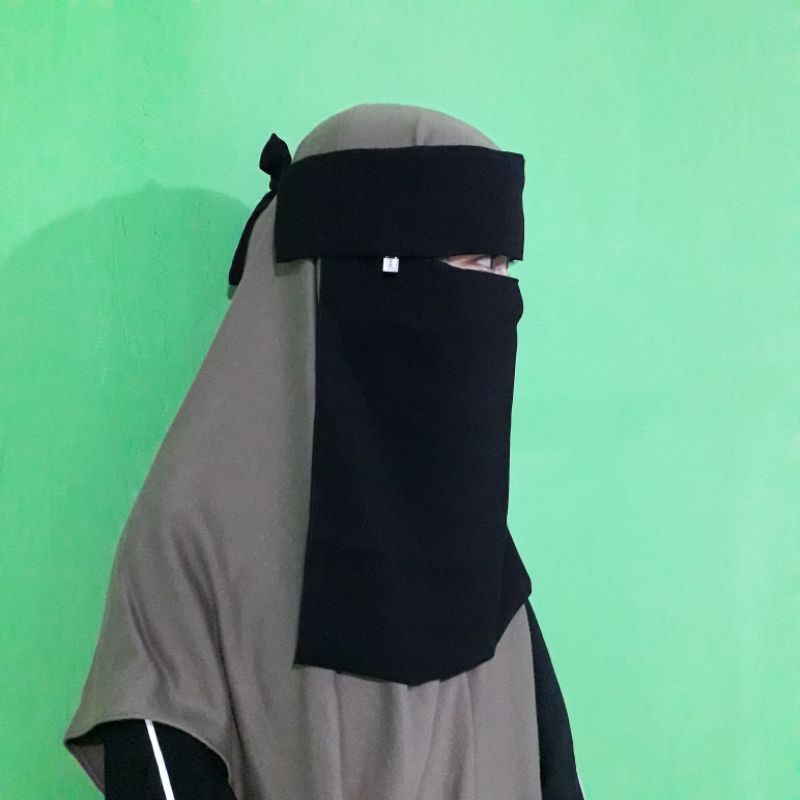 Jual niqab bandana poni bandul bedoon essm ORI saudi ukurn -+30cm ...