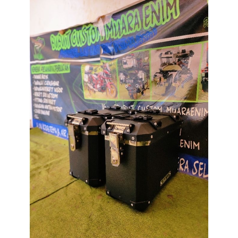 Jual Side box pannier 27L bubutcustom ALUMINIUM &galvanis,pannier bubut ...