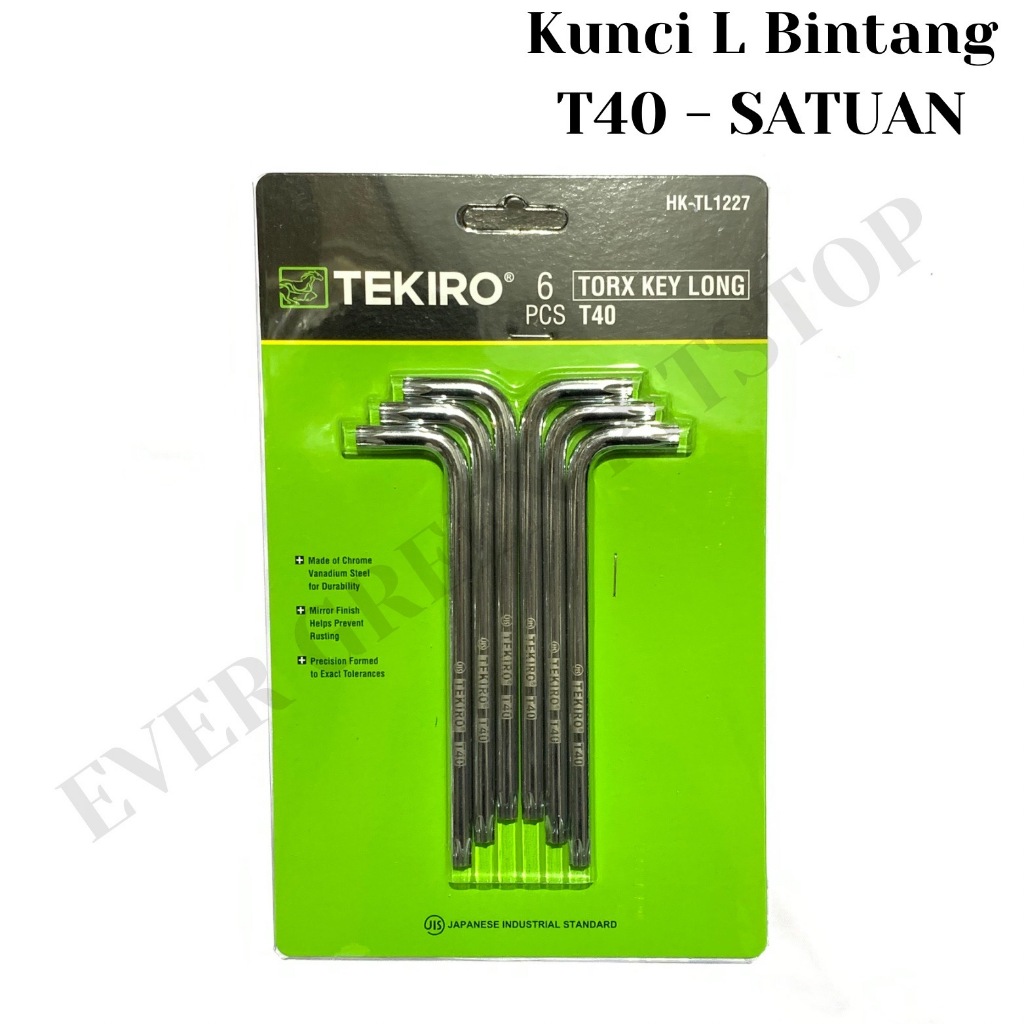 Jual TEKIRO Kunci L Bintang T40 Panjang Kunci L Baut T 40 Rem Cakram ...