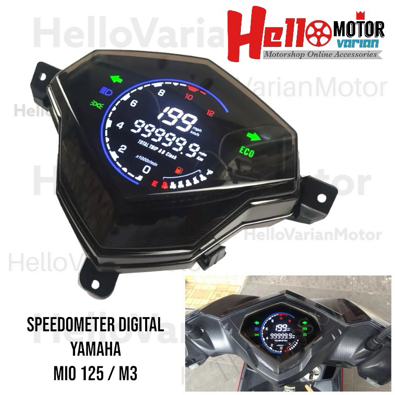Jual Speedometer Digital LED YAMAHA MIO 110 / 125 / M3 | Shopee Indonesia