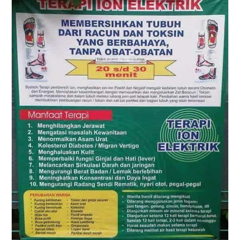 Jual spanduk / banner terapi ion | Shopee Indonesia