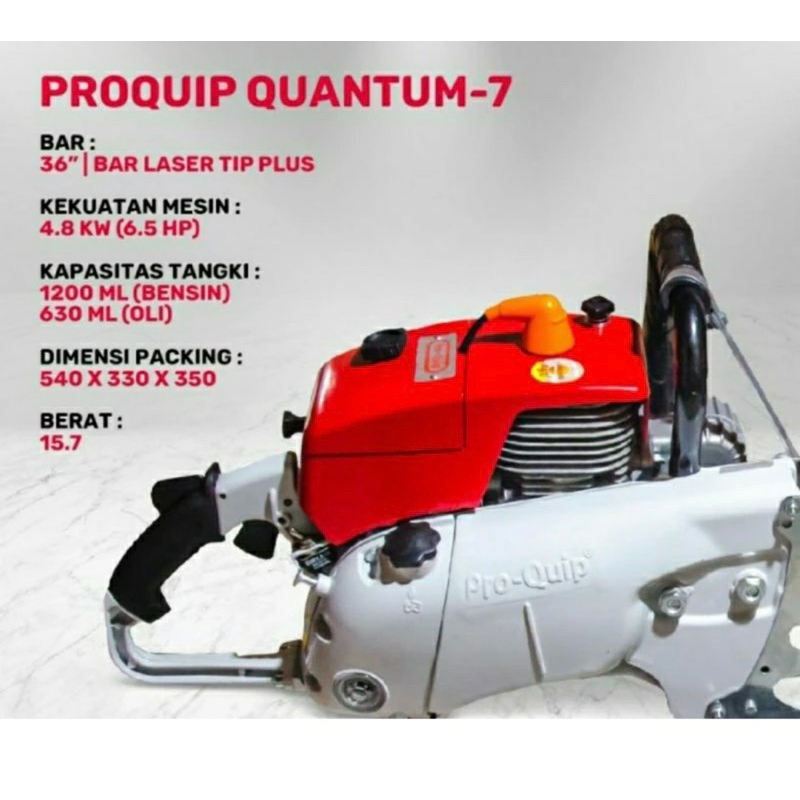 Jual MESIN CHAINSAW BESAR 070 PROQUIP QUANTUM 707 TANPA BAR MESIN SAJA ...