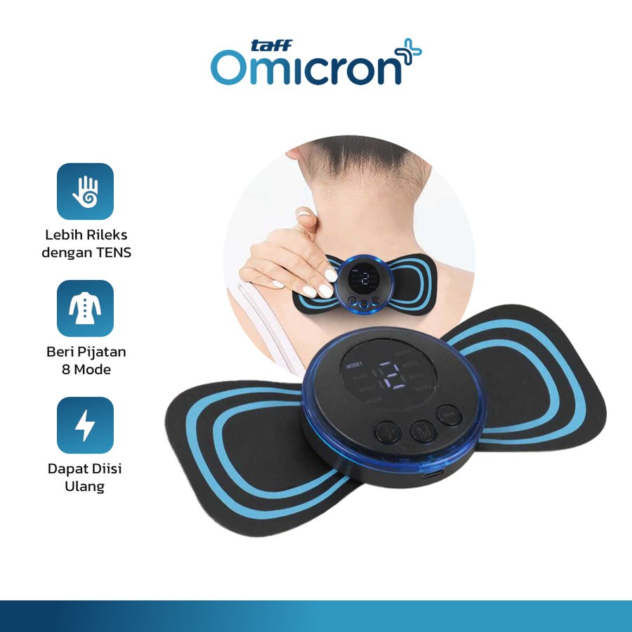 Jual TaffOmicron Alat Pijat Elektrik Tempel EMS Terapi Leher Massager ...