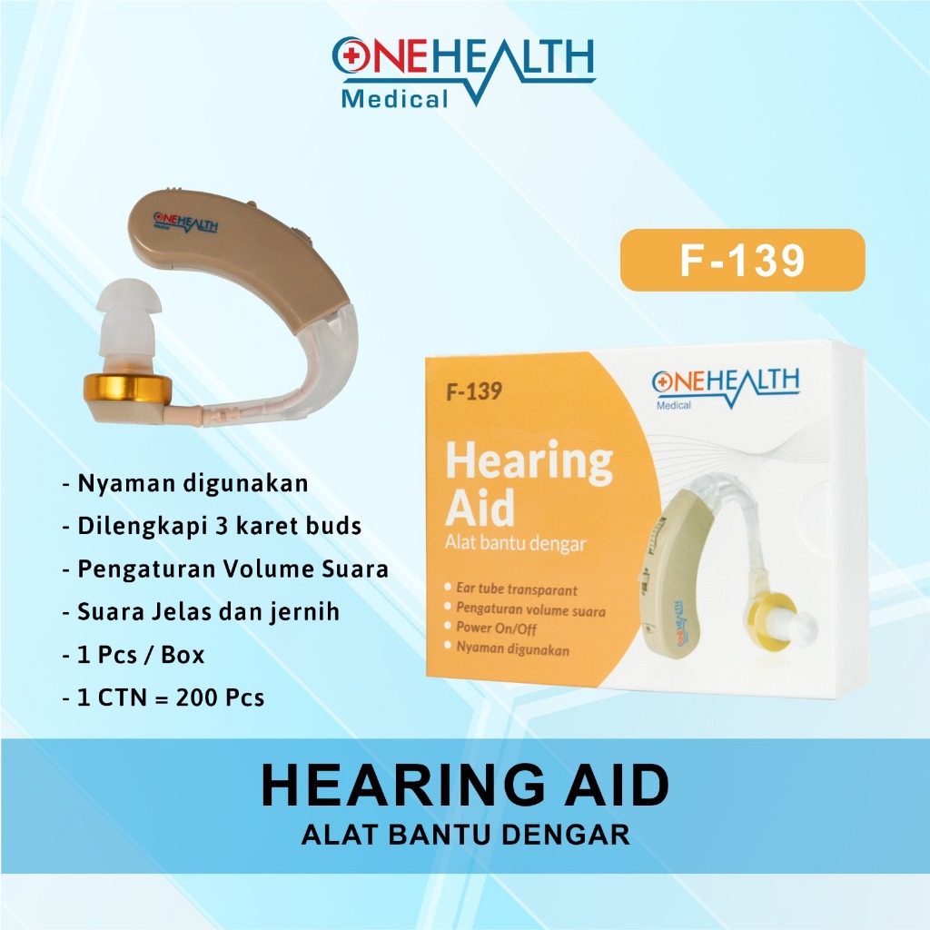 Jual Onehealth Hearing Aid Wireless F-139 Alat Bantu Dengar Pengeras ...