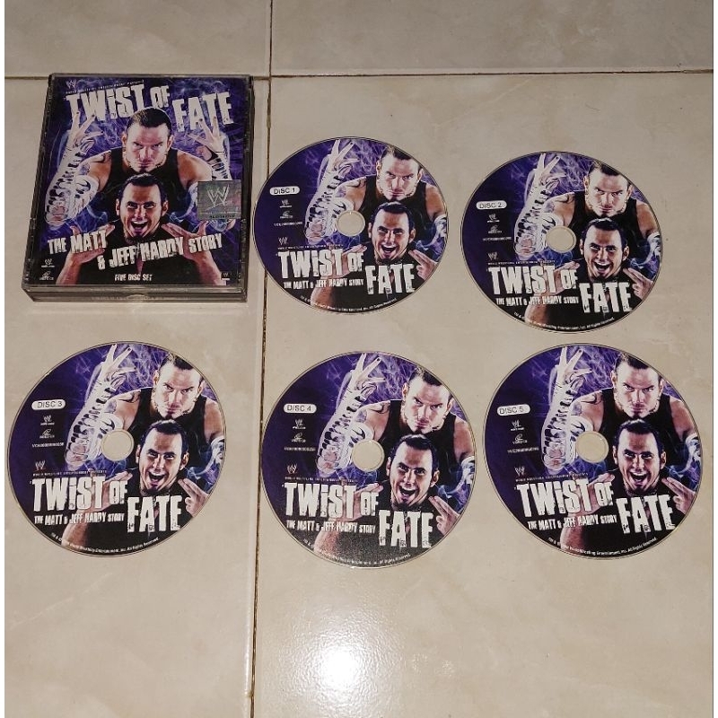 Jual vcd WWE WWF original TWIST OF FATE ( 5 Disc - versi Fatbox ...