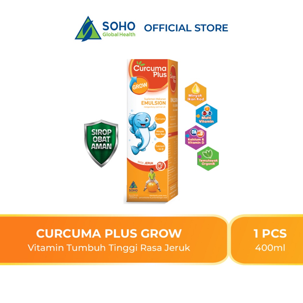 Jual Harga Maxr8R2d Curcuma Plus Grow Emulsion Suplemen Makanan Rasa ...