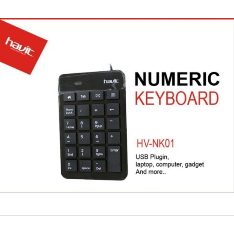 Jual Keyboard Numeric USB Original Havit HV K300 Keyboard Numerik ...
