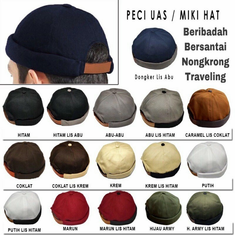 Jual opi peci miki hat uas | Shopee Indonesia