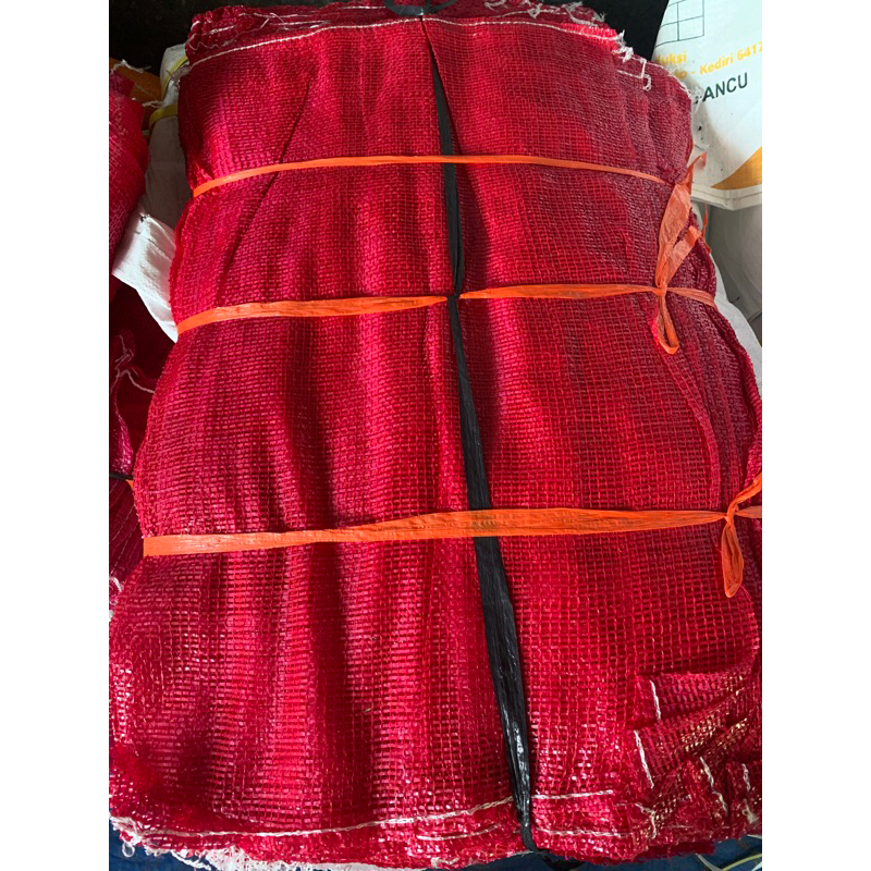 Jual [10 pcs] (55cm x 85 cm) Karung Bawang Merah kuning 40 kg | KARUNG ...