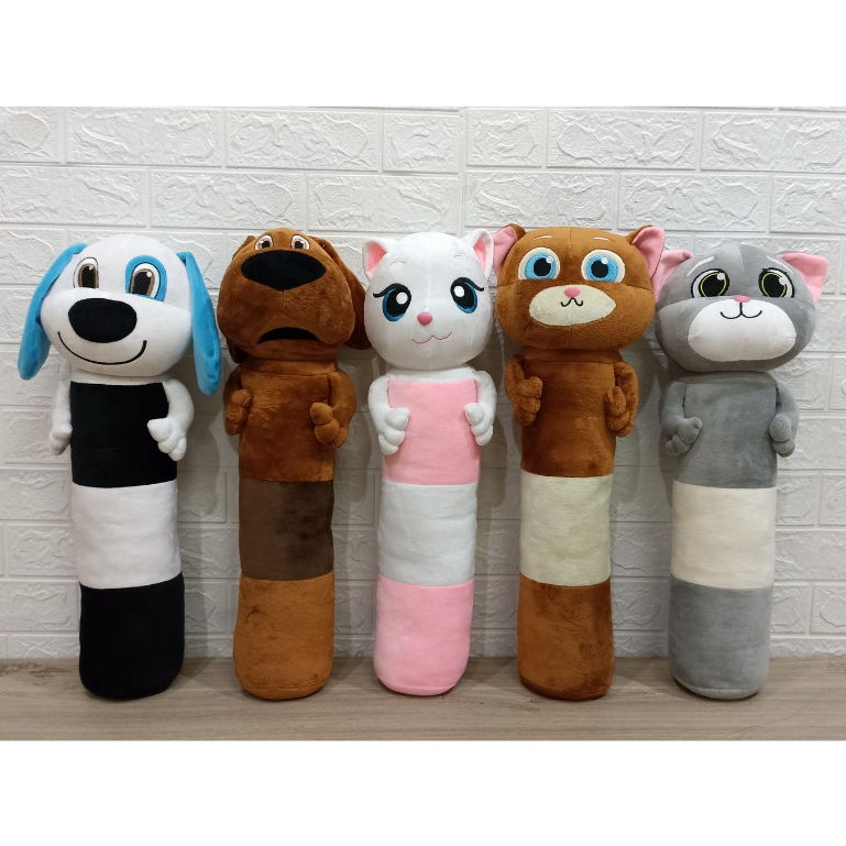 Jual Boneka Guling kucing Lucu Talking Tom Hank Qinger angela Ben ...