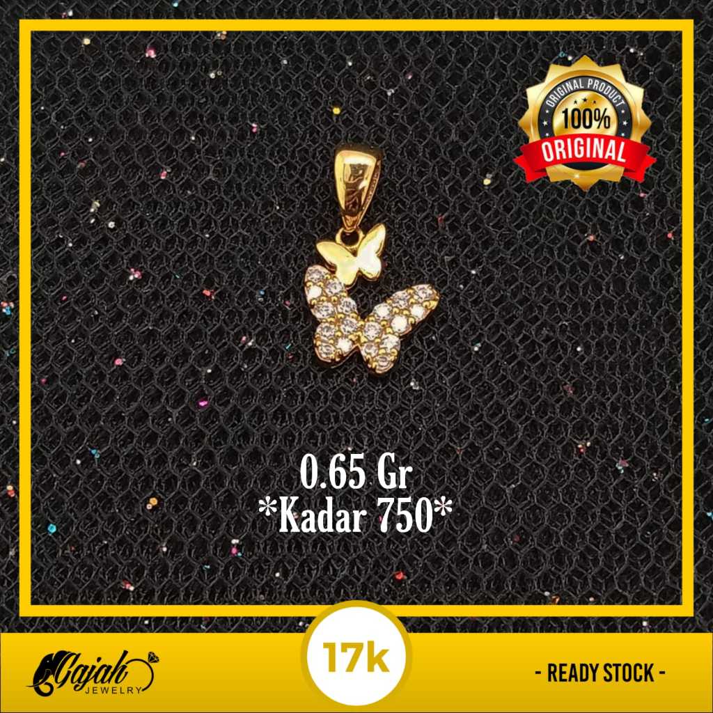 Jual Liontin Emas 17K - 0.65 Gr Kadar 750 - LBS000000006 | Shopee Indonesia