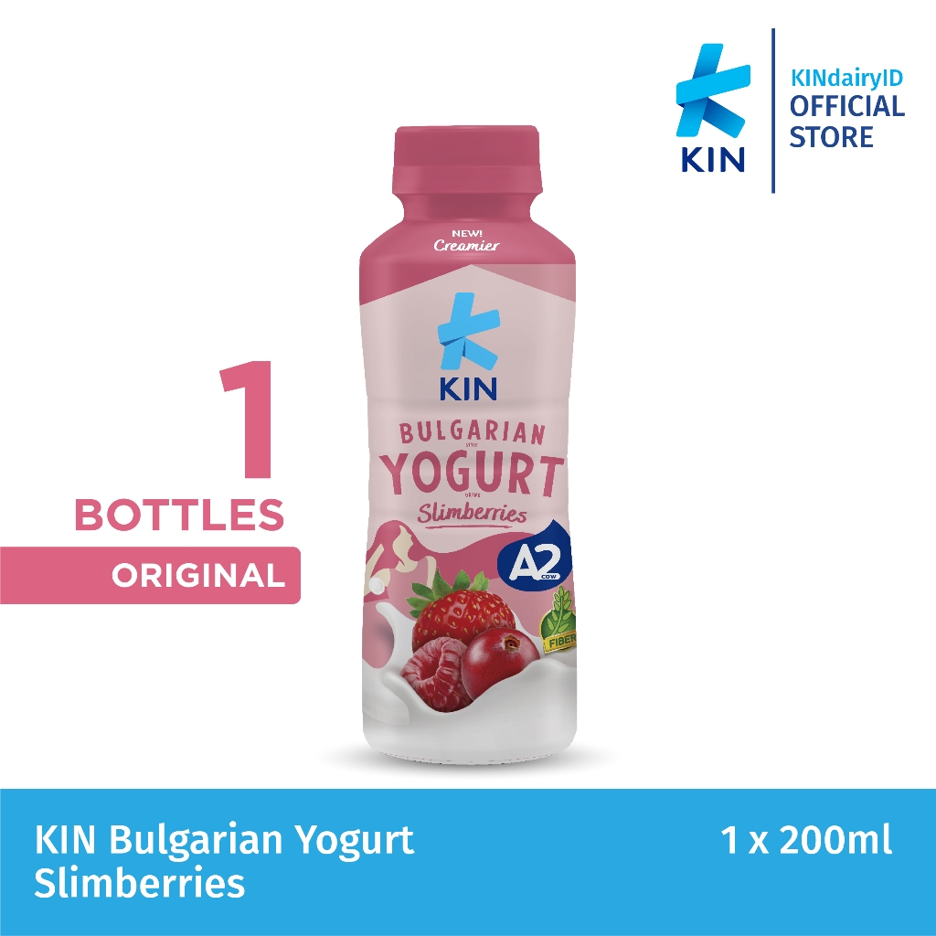 Jual KIN Bulgarian Yogurt Slimberries 200ml | Shopee Indonesia
