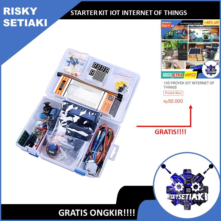 Jual STARTER KIT IOT INTERNET OF THINGS TRAINER PEMBELAJARAN GRATIS 105 ...