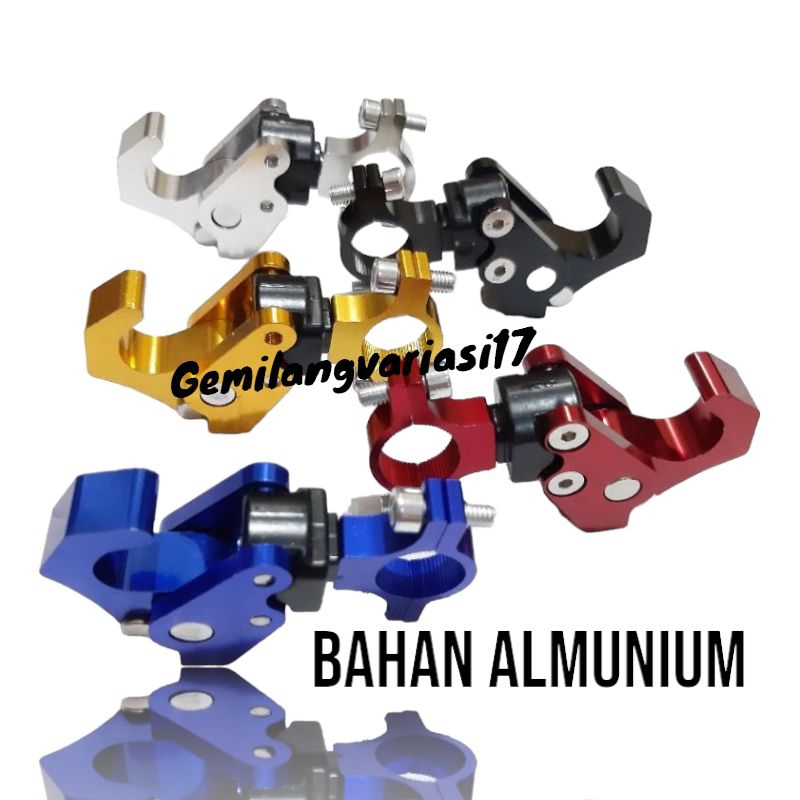 Jual Gantungan Barang Tas Motor Jepit Di stang Cnc Variasi Pcx, Adv ...