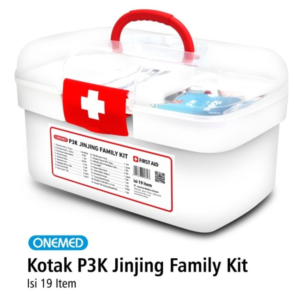 Jual ONEMED Kotak P3K Plastik Jinjing isi 19 Item ~ Kotak P3K Lengkap ...