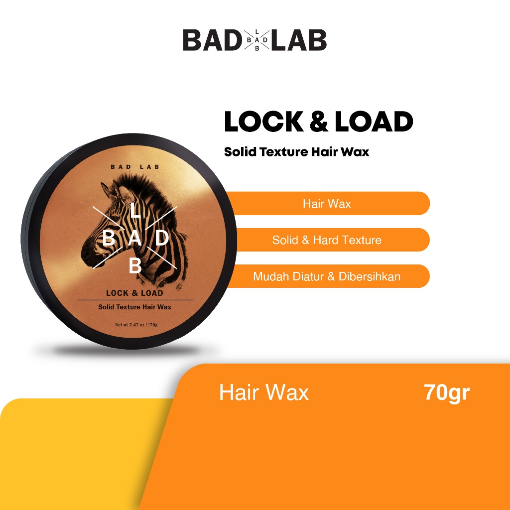 Jual BAD LAB Pomade Lock & Load Solid Texture Hair Wax 70gr - Minyak ...