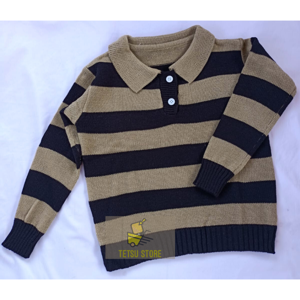 Jual SWEATER BLASTER KANCING RAJUT ANAK UNISEX USIA 2-12 TAHUN / ATASAN ...