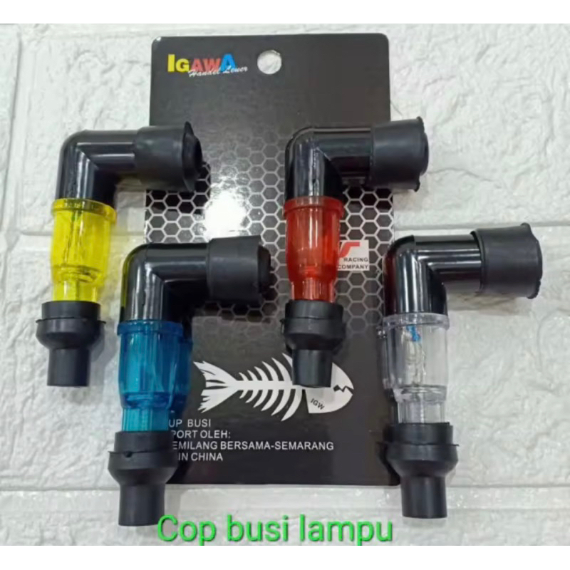 Jual CUCI GUDANG Tutup Busi Nyala Cangklong Dop Busi Transparan + Lampu ...