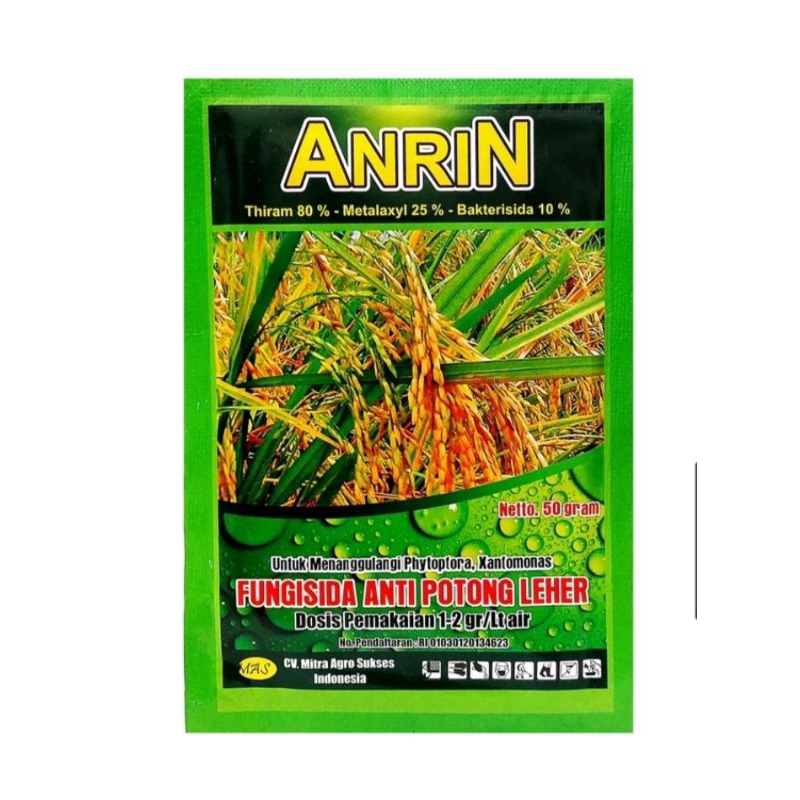 Jual Fungsida ANRIN Anti Potong Leher Padi Isi 50 Gram. | Shopee Indonesia