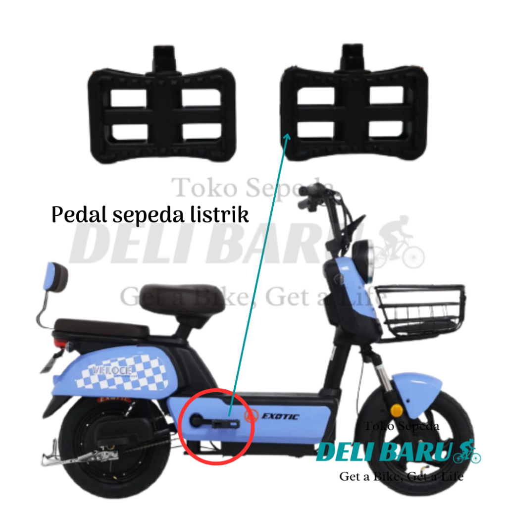 Jual Delibaru Pedal khusus sepeda listrik harga sepasang | Shopee Indonesia