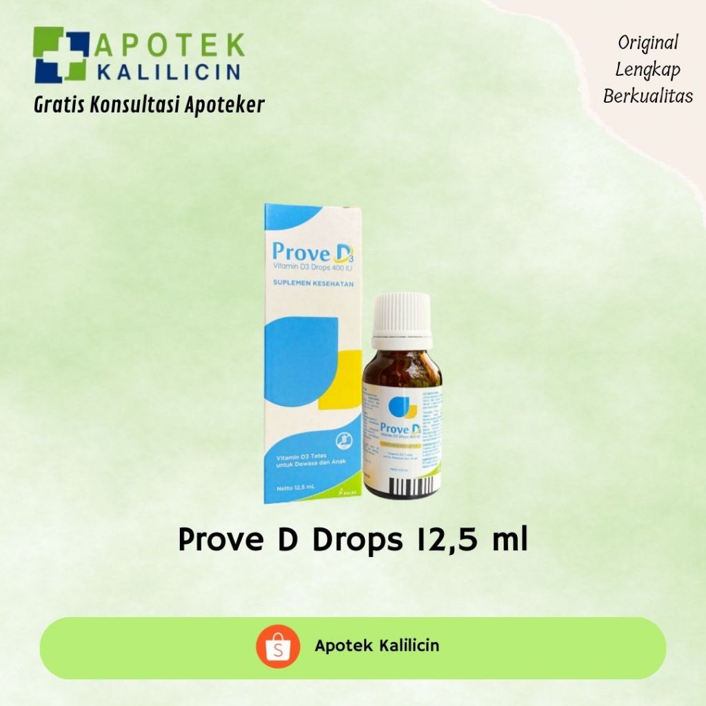 Jual PROVE D DROPS 12,5 ML SUPLEMEN VITAMIN D3 | Shopee Indonesia