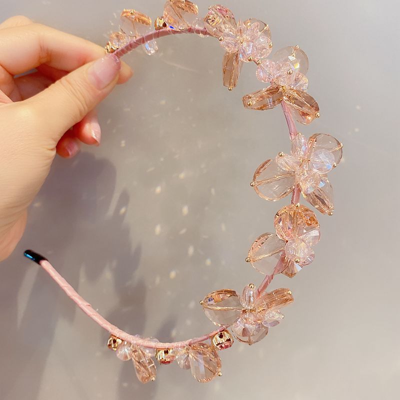 Jual Pink - Premium Korean Crystal headband (mahkota, bando, tiara ...