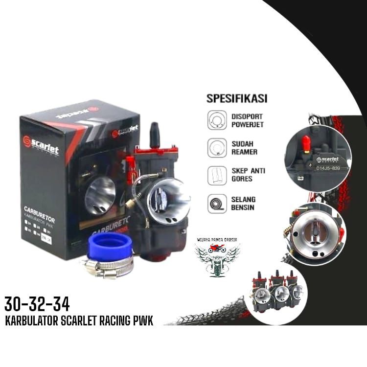 Jual KARBU PWK SCARLET KARBURATOR PWK 30 32 34 SET PJ MJ | Shopee Indonesia