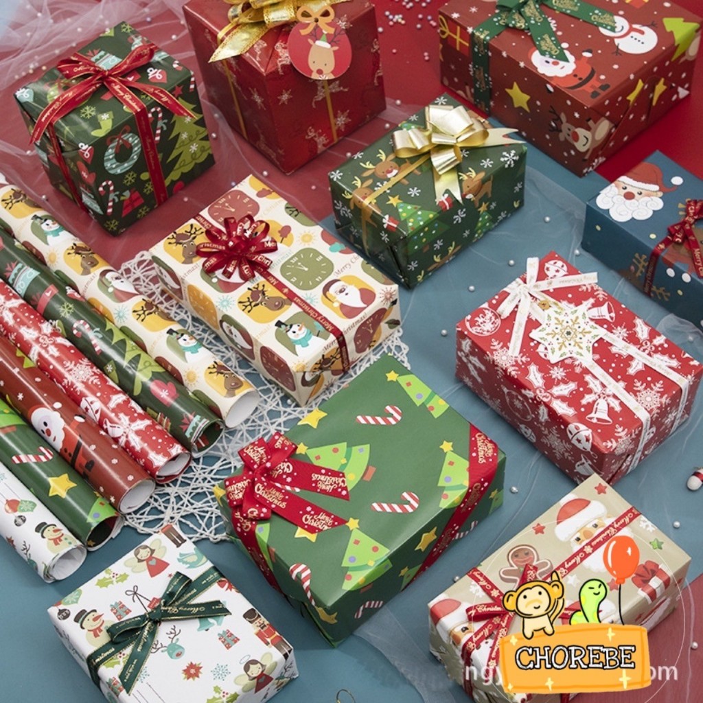 Jual Kertas Kado Karakter Natal Wrapping Paper Christmas Gift | Shopee ...
