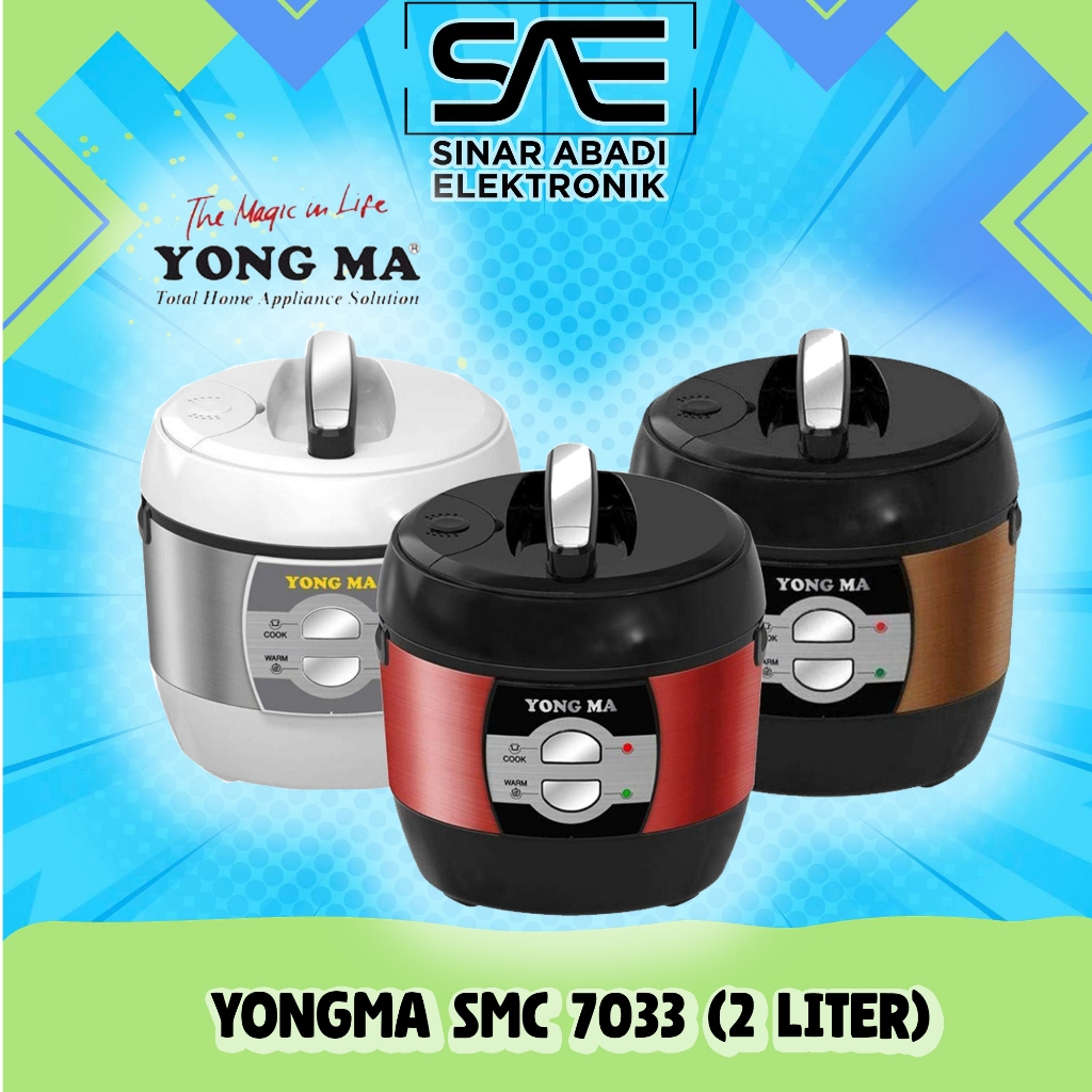 Jual [COD] YONGMA RICE COOKER / MAGIC COM SMC 7033 / SMC7033 (2 LITER ...