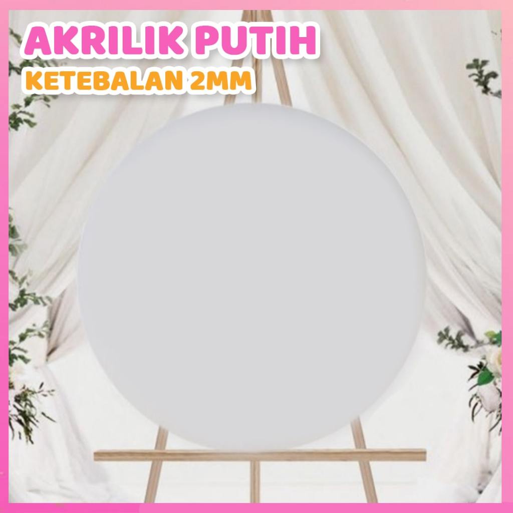 Jual Akrilik Bulat Welcome Sign, Engagement, Wisuda, Diameter 40 cm ...