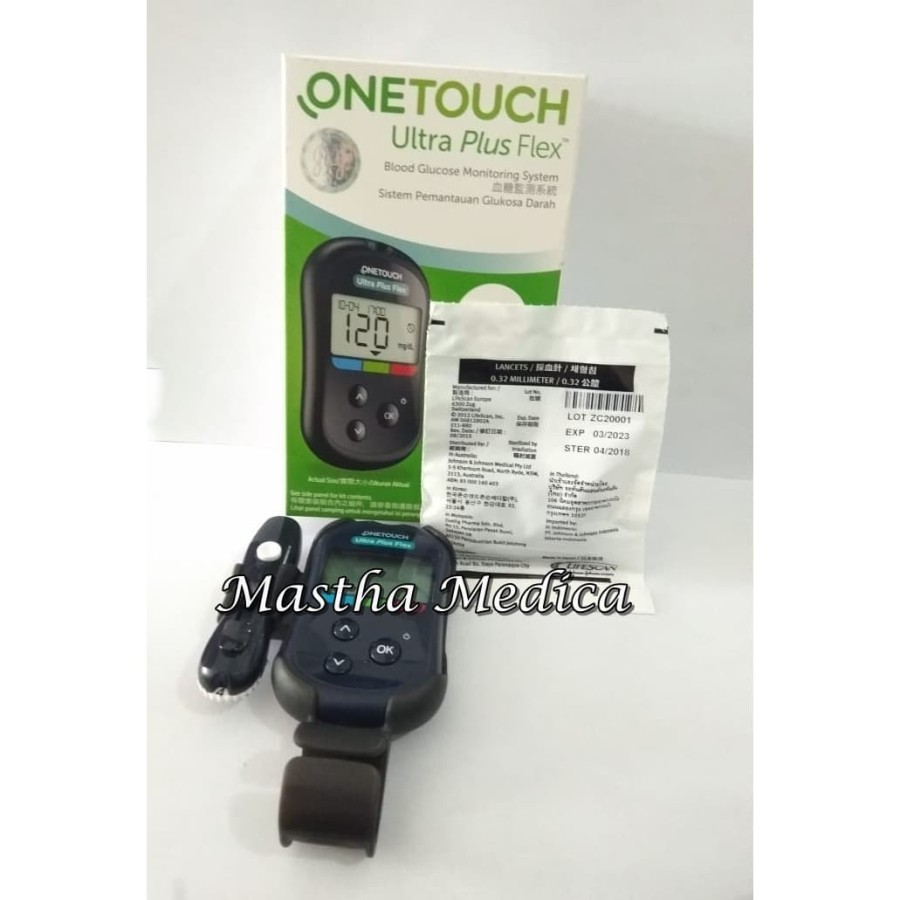 Jual Alat Cek UP Monitor Tes Gula Darah Glucose One Touch Ultra Plus ...