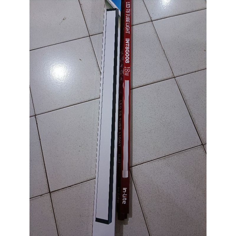 Jual Kap Lampu Gantung Kantor TL Linear T8 LED Balok 120cm 1x18w 120 cm ...