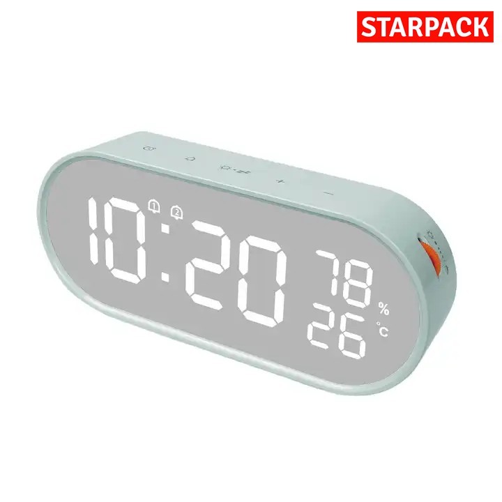 Jual Jam Meja Digital LED / Mirror Clock / Suhu & Kelembapan | Shopee ...
