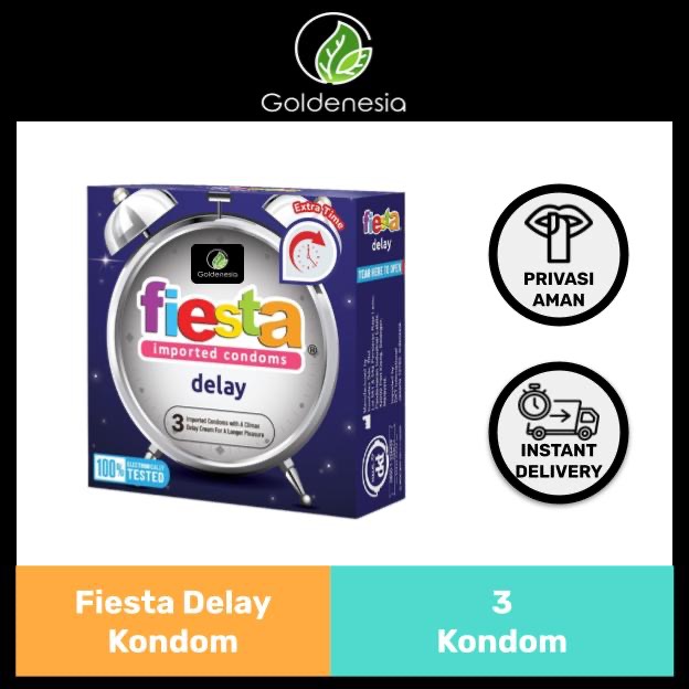 Jual Kondom Fiesta Isi 3 Varian Delay / Ultra Thin / Ultra Safe / Grape ...