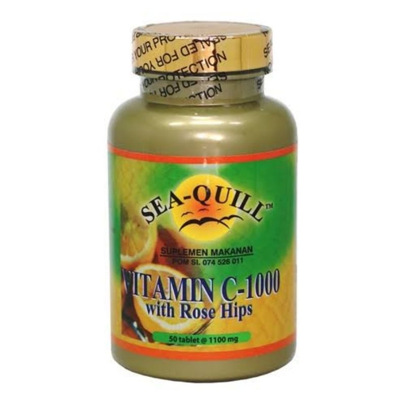 Jual SEA QUILL VITAMIN C 1000mg WITH ROSE HIPS | Shopee Indonesia
