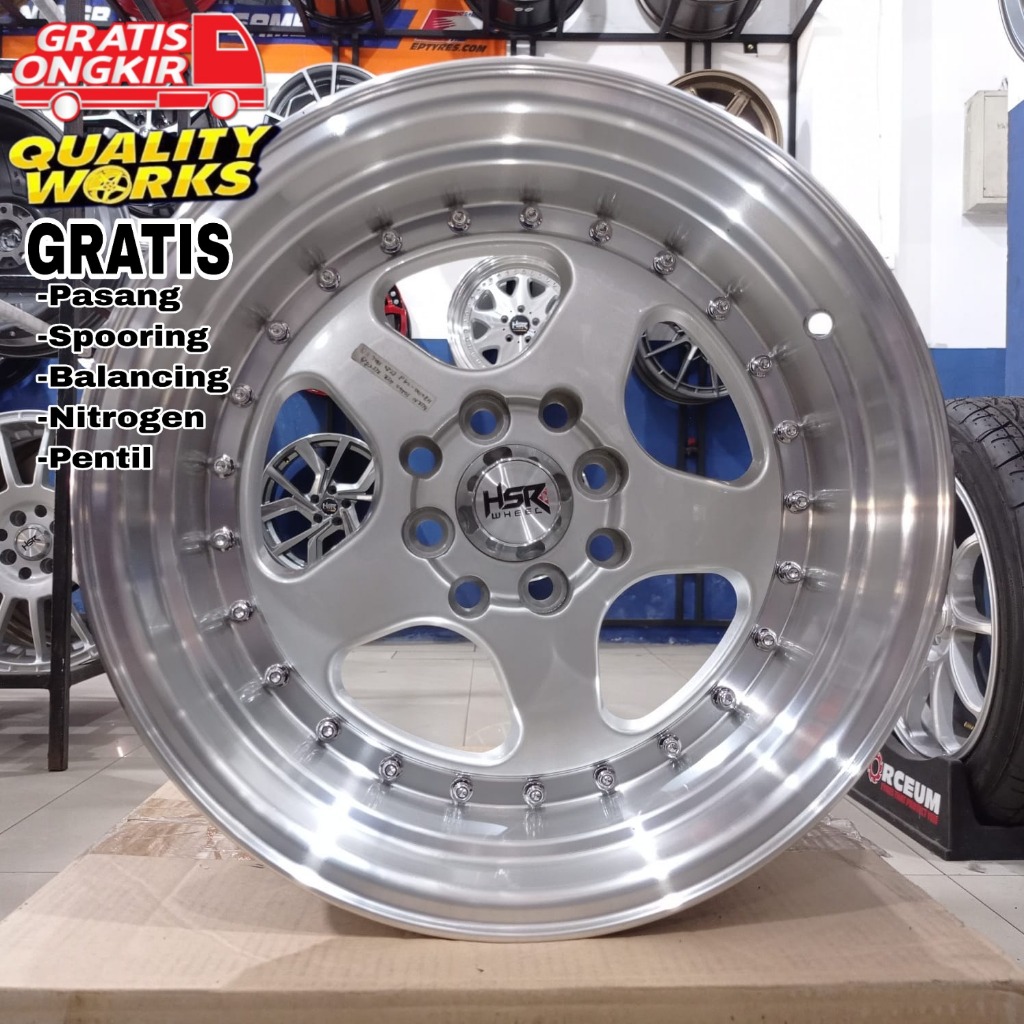 Jual Velg Mobil Celong R15 Tapak Lebar 8/9 Lobang Baut 4 Et20 Hsr Wheel Burn | Shopee Indonesia