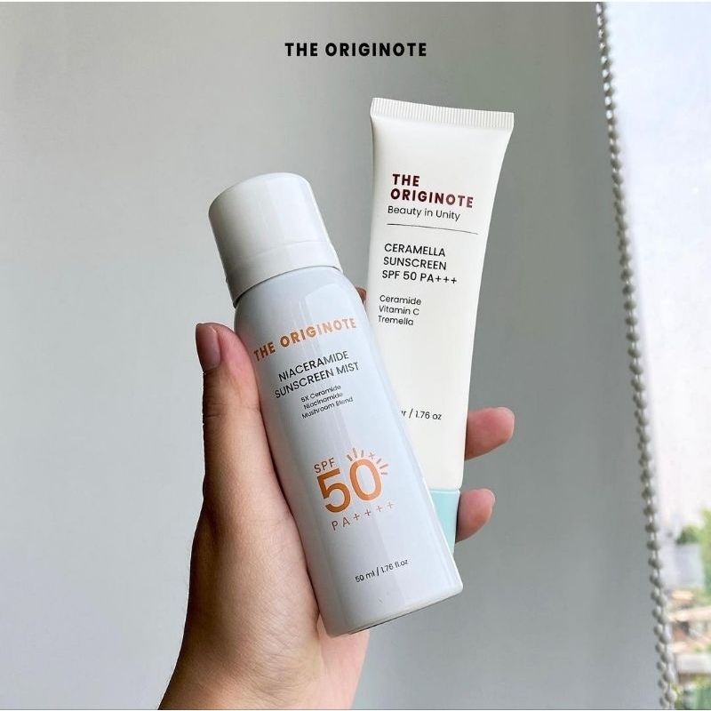 Jual The Originote Bundle 2in1 Sunscreen Ceramella & Niaceramide Spray ...