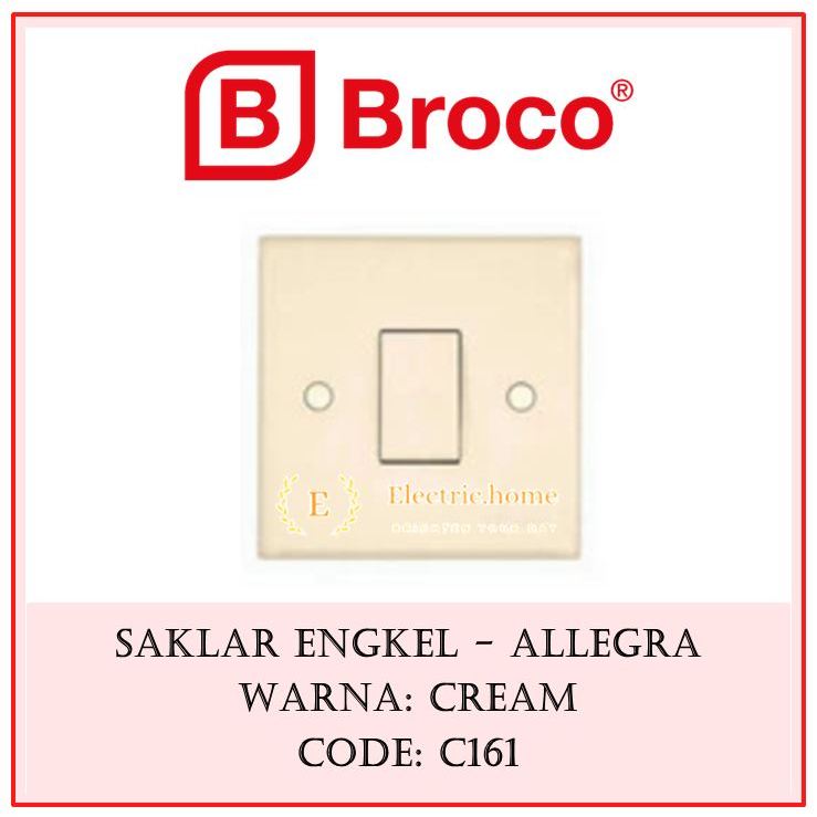 Jual BROCO ALLEGRA IB Saklar Engkel Cream C161 - C16111 | Shopee Indonesia