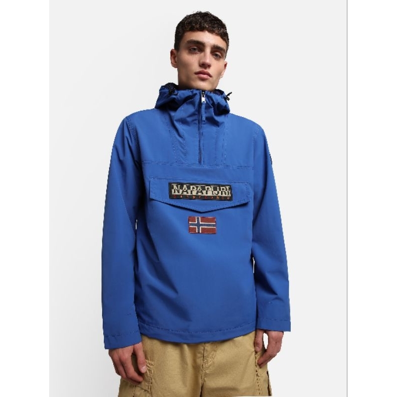 Jual Napapijri Rainforest Summer Jacket Blue Original | Shopee Indonesia
