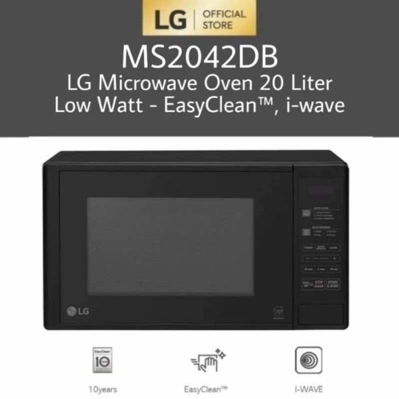 Jual LG MS2042DB Microwave Oven, 20 Litre Capacity, EasyClean™, i-wave ...