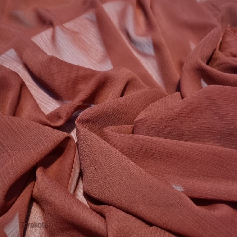Jual Kain Sifon Yoryu | Chiffon Crinkle | Bahan Sifon Polos Serat ...