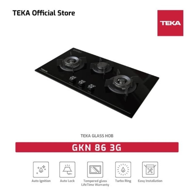 Jual TEKA KOMPOR GAS TANAM 3TUNGKU GK LUX 86 3G | Shopee Indonesia