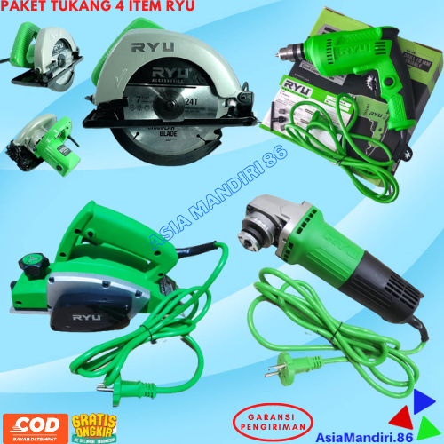 Jual PROMO MURAH RYU PAKET 4 ITEM RYU CIRCULAR SAW -MESIN SERUT RYU ...