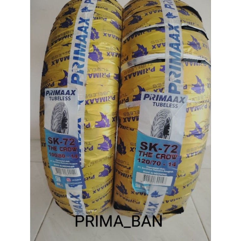 Jual Ban Motor Primaax SK 72 Tubless Original SNI Ukuran 120/70-14 ...
