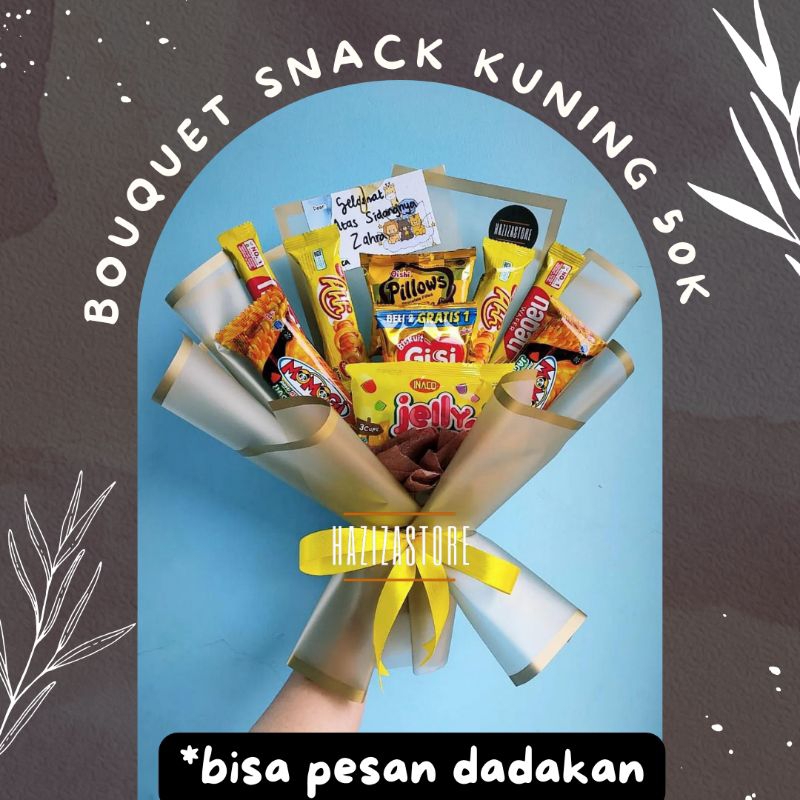 Jual buket snack kuning 50k by nurrazzizah | Shopee Indonesia