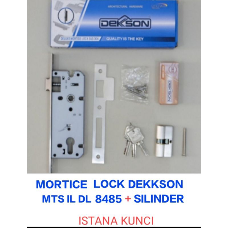 Jual MORTISE LOCK DEKKSON MTS IL DL8485 SSS + SILINDER / Body lidah ...